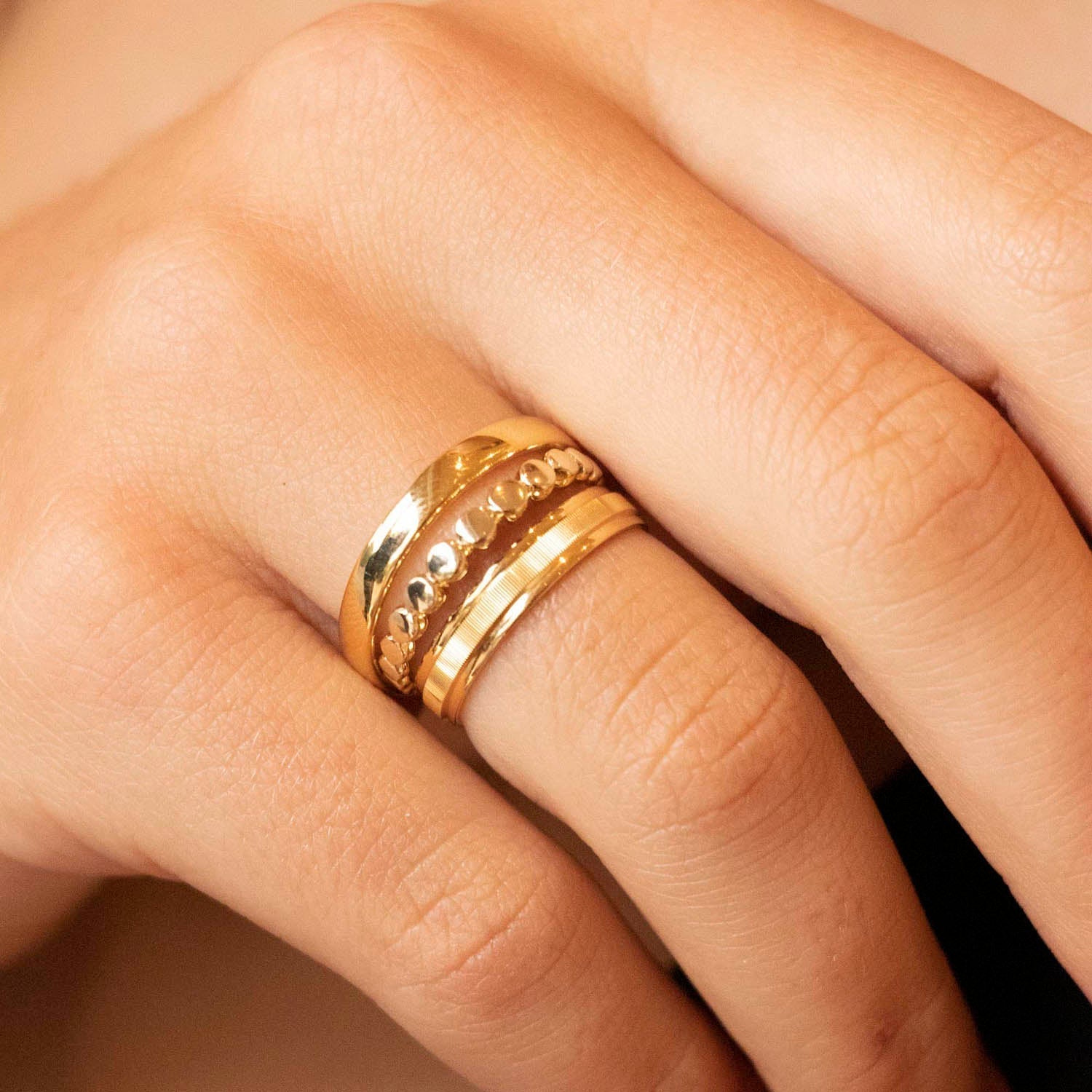 9K Solid Gold Rings – 7-Degree & Co.